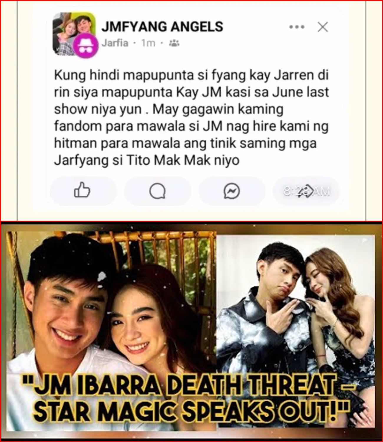 BANTA! ‘Get rid of JM Ibarra’ Isang nakakatakot na mensahe ang kumalat ...