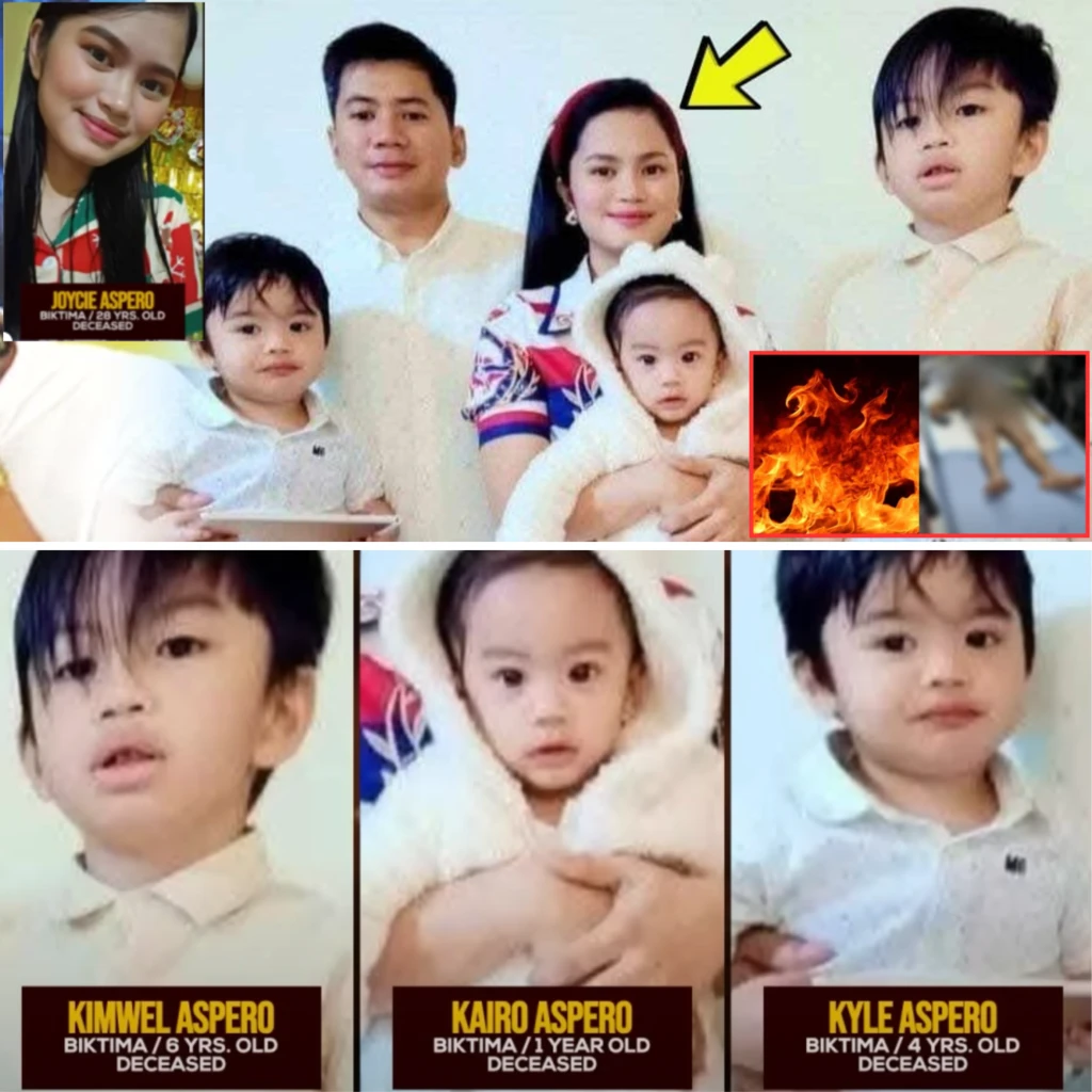 Si Joycie Aspero ay sinunog ang sarili kasama ang tatlong anak niya sa ...